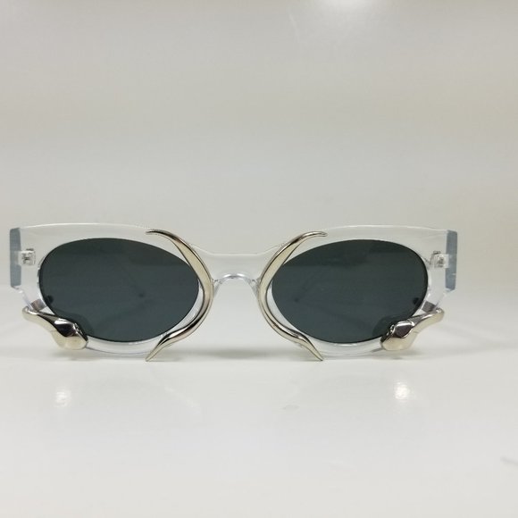 Accessories | Translucent Vintage Fashion Frame Sunglasses With Silver ...